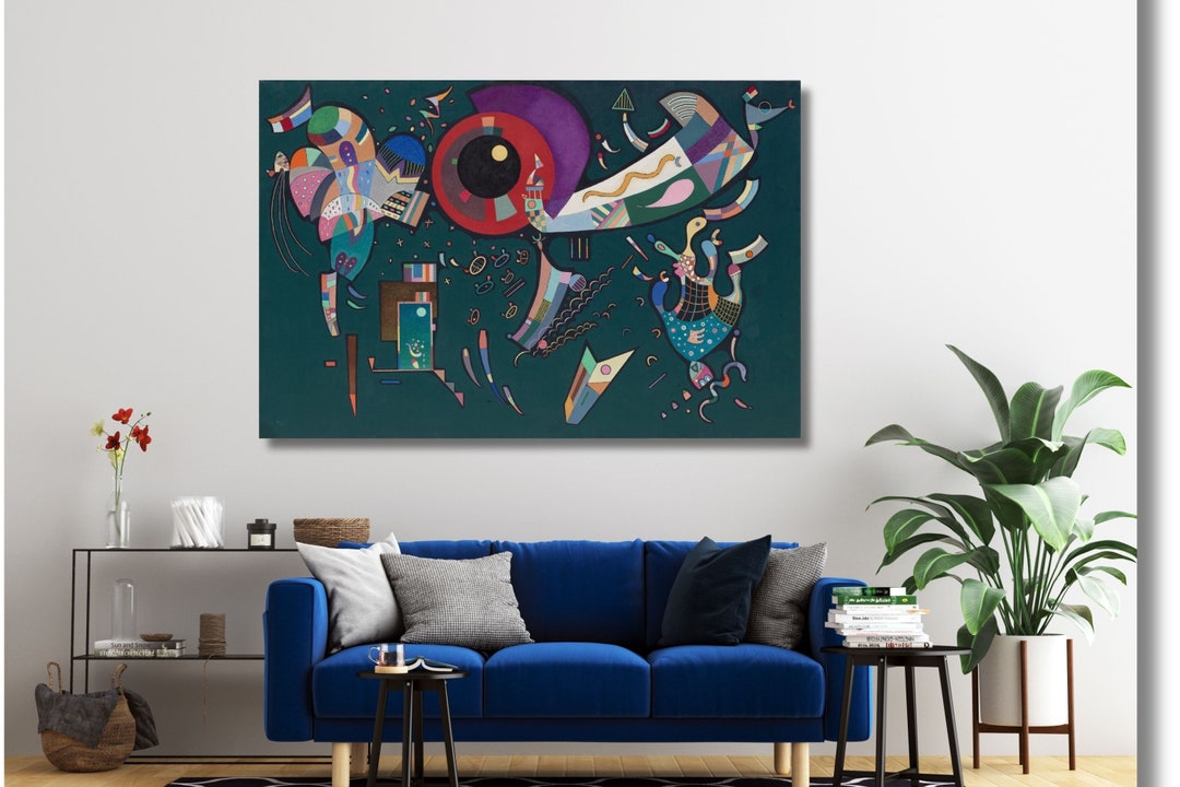 Kandinsky Composition IV Canvas Print, Modern Abstract Wall Art - Etsy