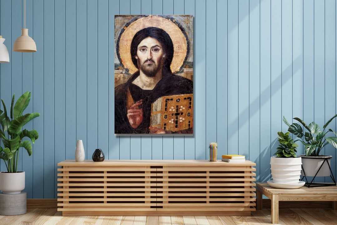Christ Pantocrator of Sinai, Jesus of Sinai Icon, Jesus of Sinai ...