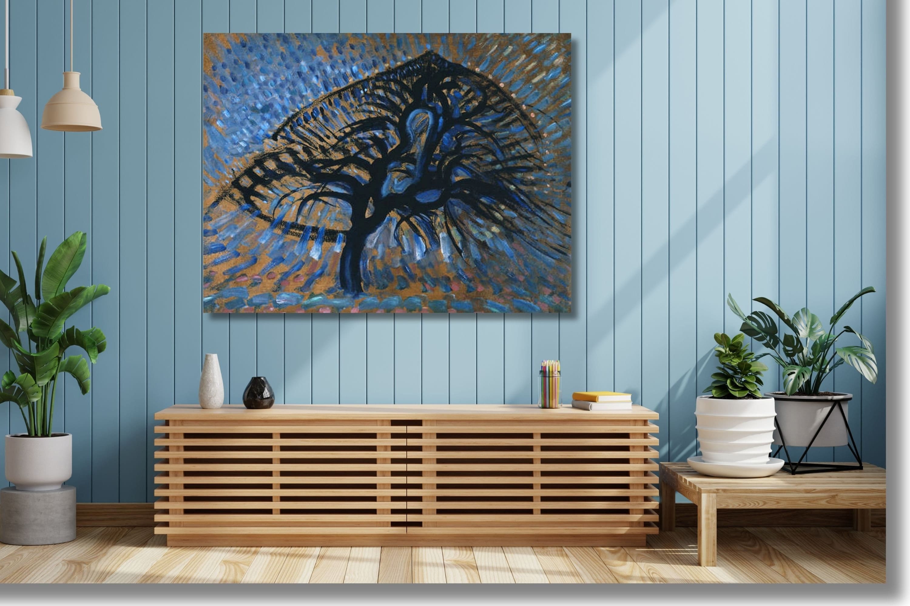 Piet Mondrian Art Print Apple Tree, Piet Mondrian Poster, Piet Mondrian ...