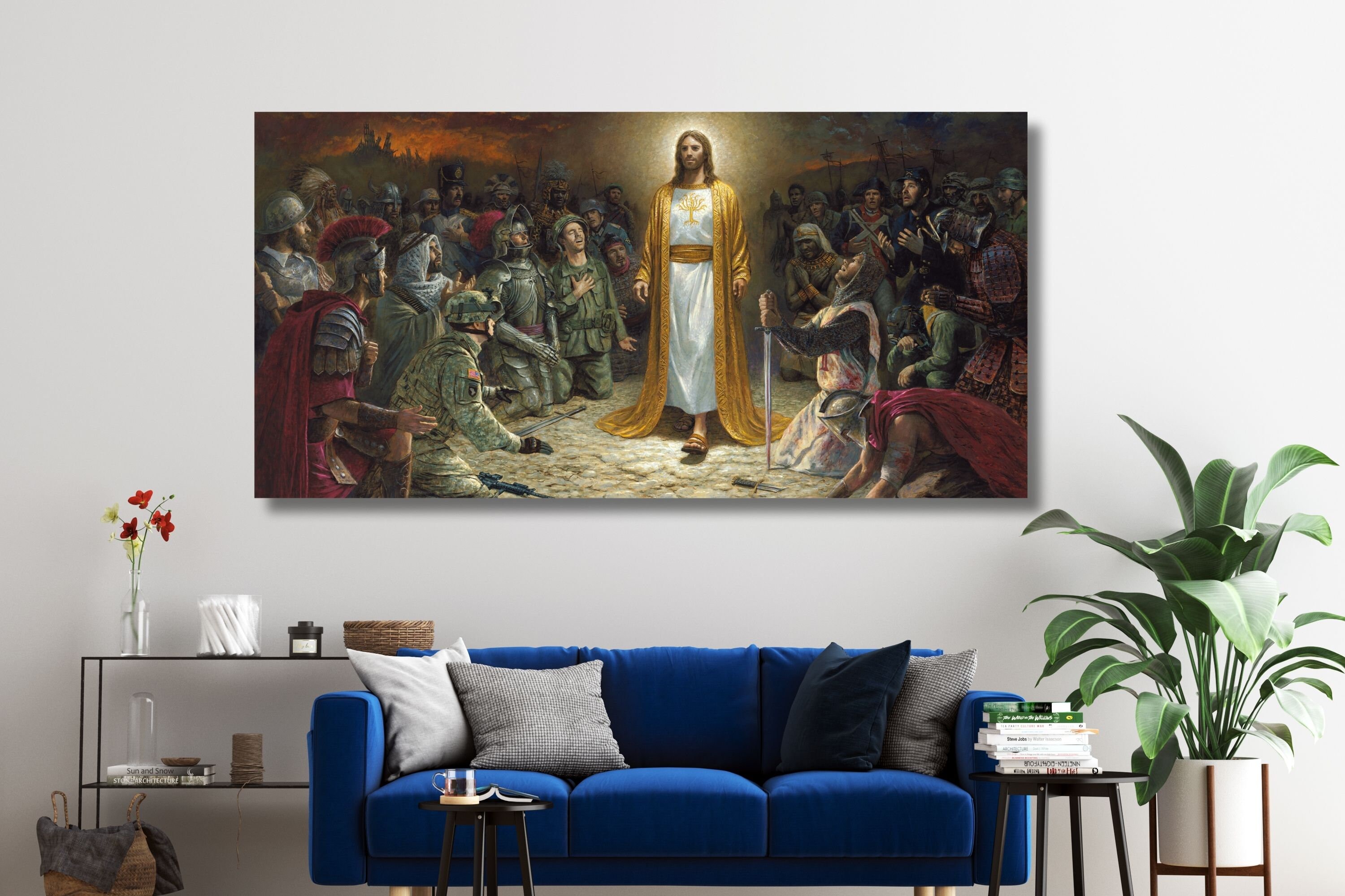 Jesus Christ With Soldiers and People Poster Art Printlord - Etsy