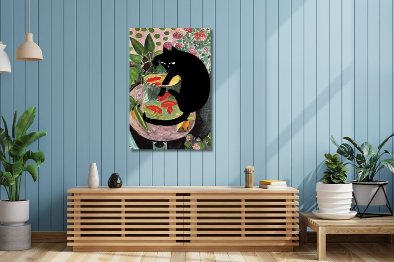 Henri Matisse Goldfish Canvas/poster Matisse Goldfish With Cat, Famous ...
