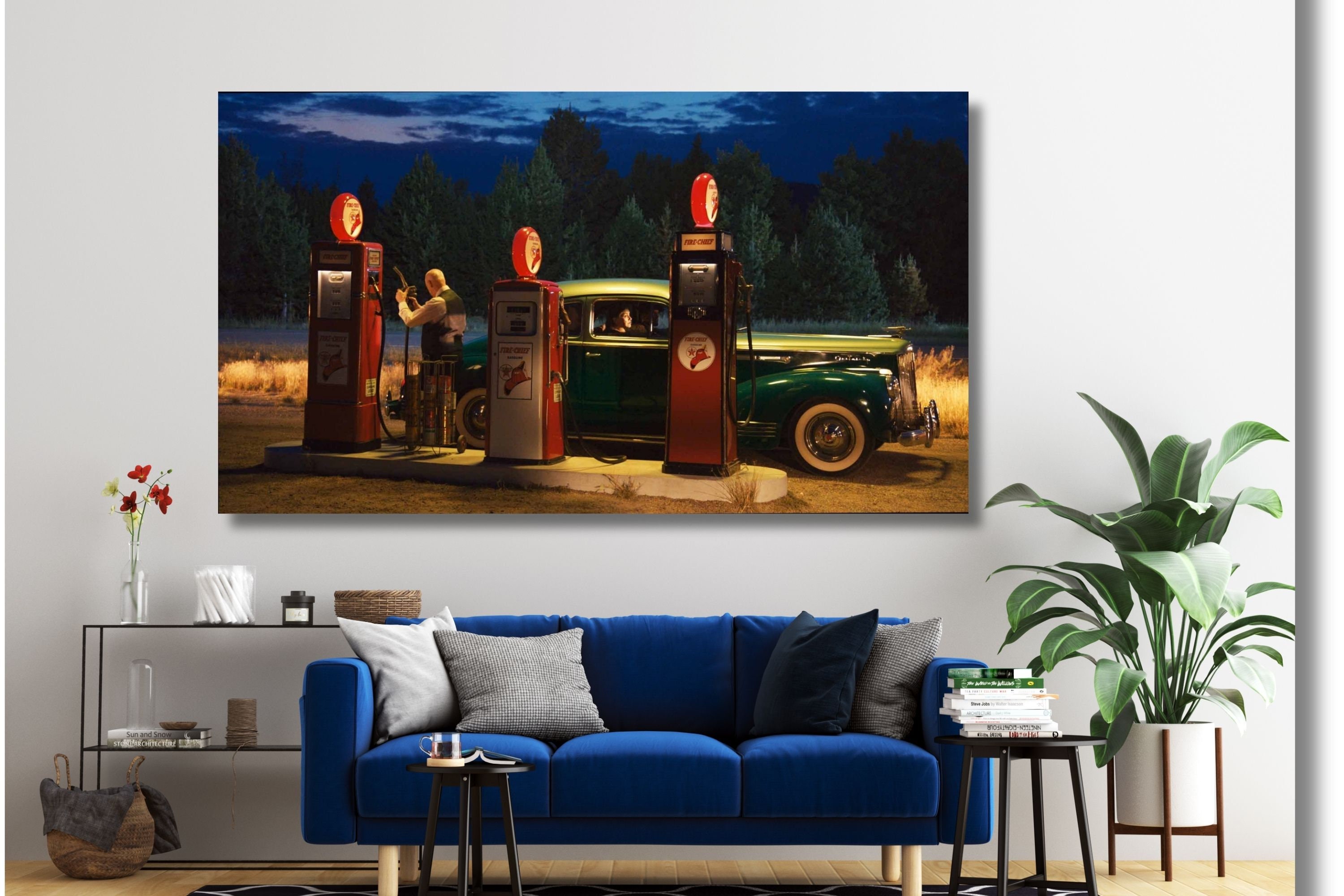 Edward Hopper Gas Station Canvas Print, Reproduction Wall Art - Etsy