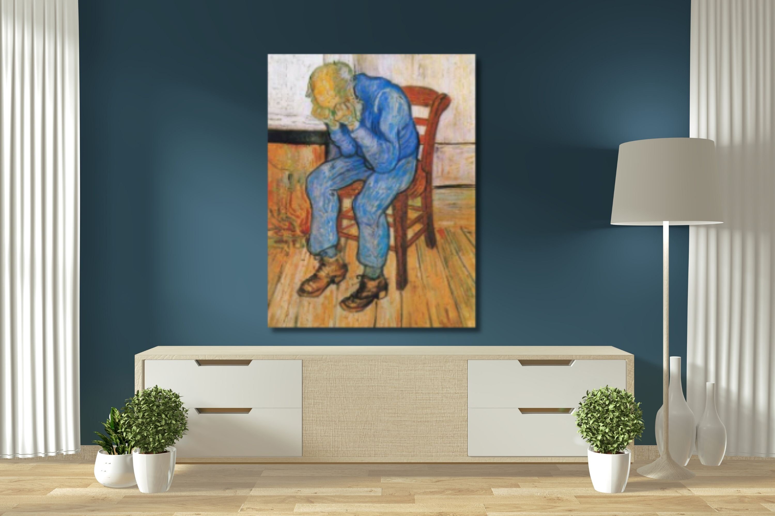 Vincent Van Gogh Poster,old Man in Sorrow, Famous Wall Art ...