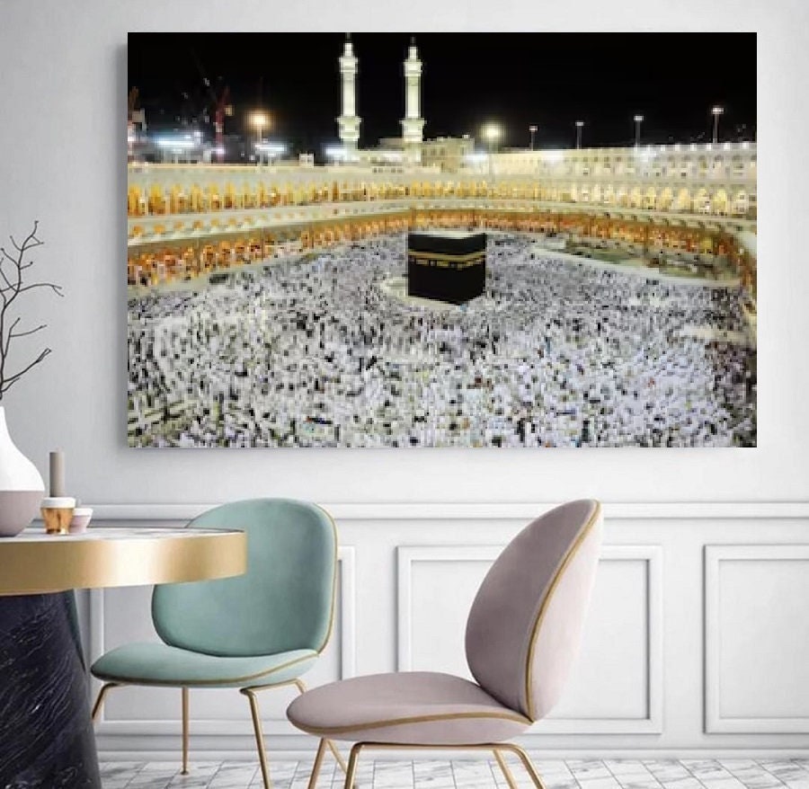 Kaaba Wall Art Islamic Wall Art Islamic Home Decor Islamic Art Arabic ...