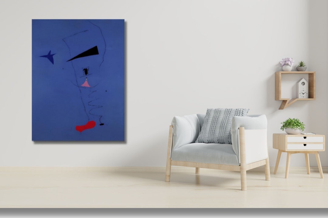 Joan Miro Blue Star Canvas Print, Surrealist Exhibition Poster - Etsy