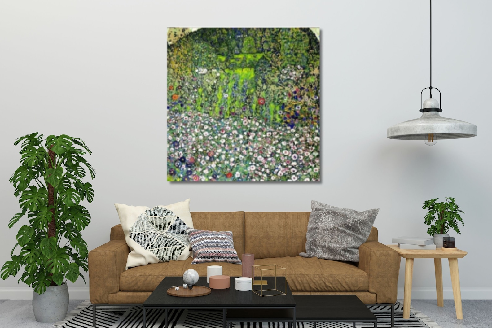 Gustav Klimt Park Landscape With Hill Top,canvas Wall Art Garden Path ...