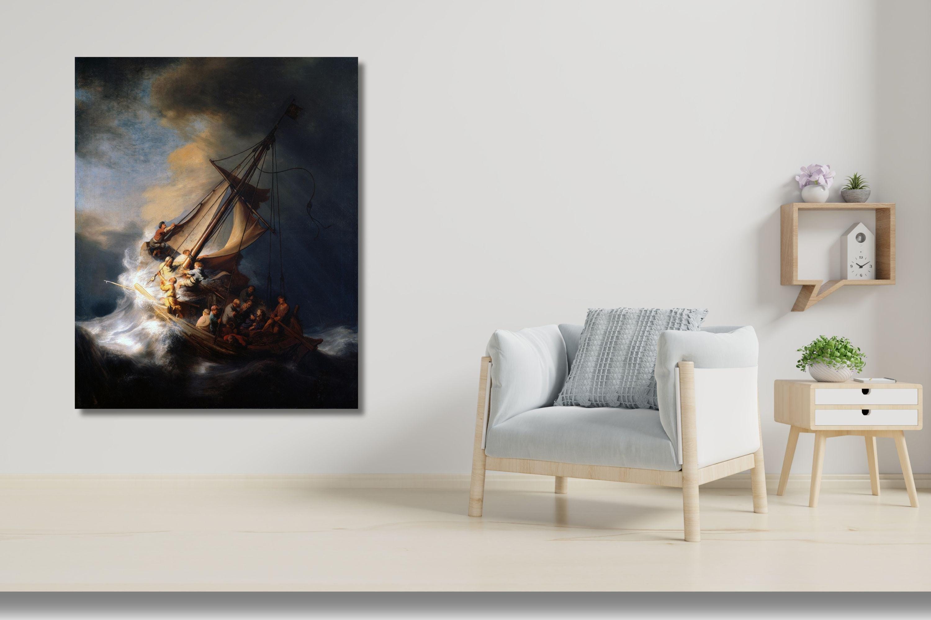 The Storm on the Sea of Galilee 1633, Rembrandt Van Rijn Canvas Wall ...