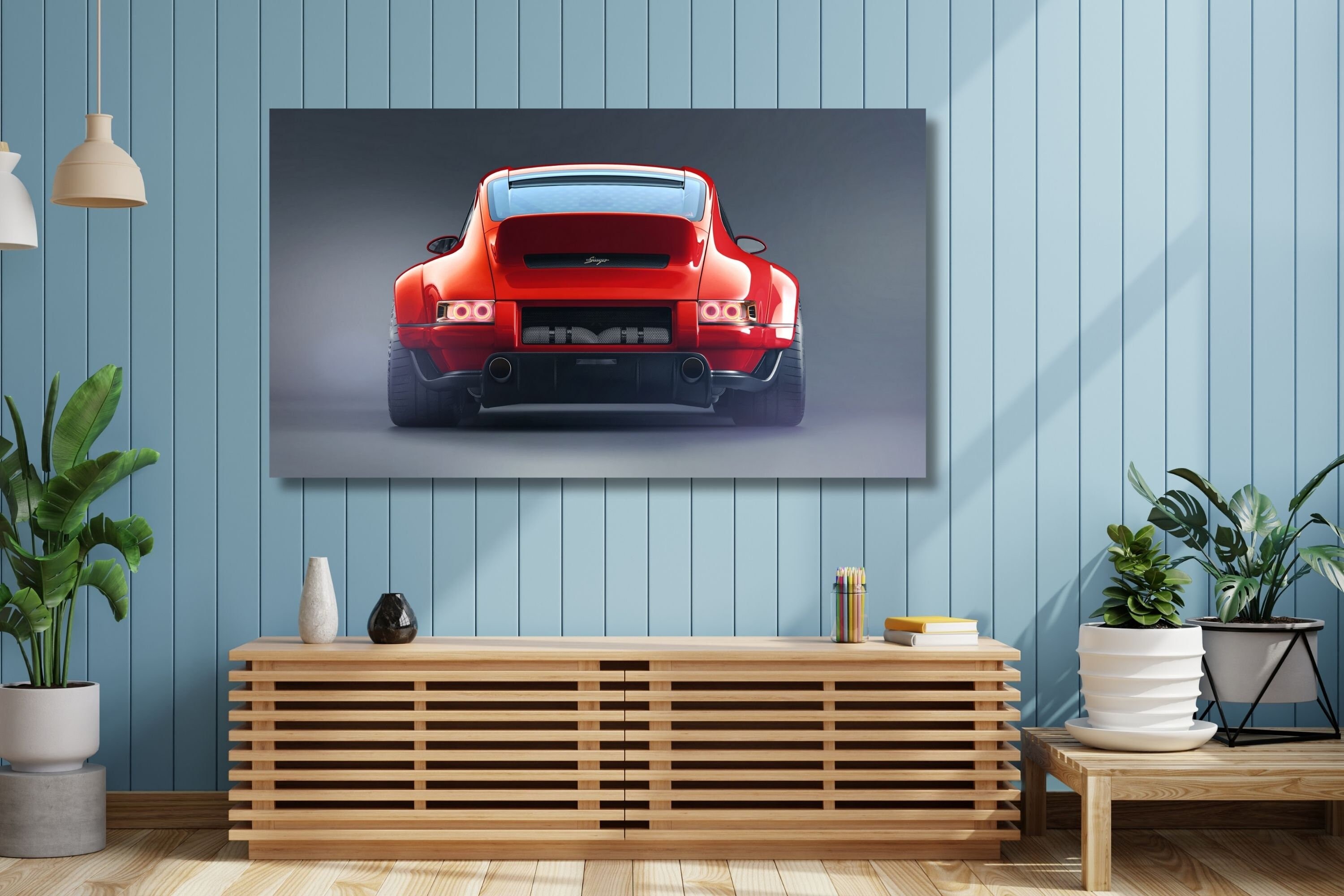 Porsche Poster,red Porsche 911, Carrera Canvas Print,porsche Carrera ...