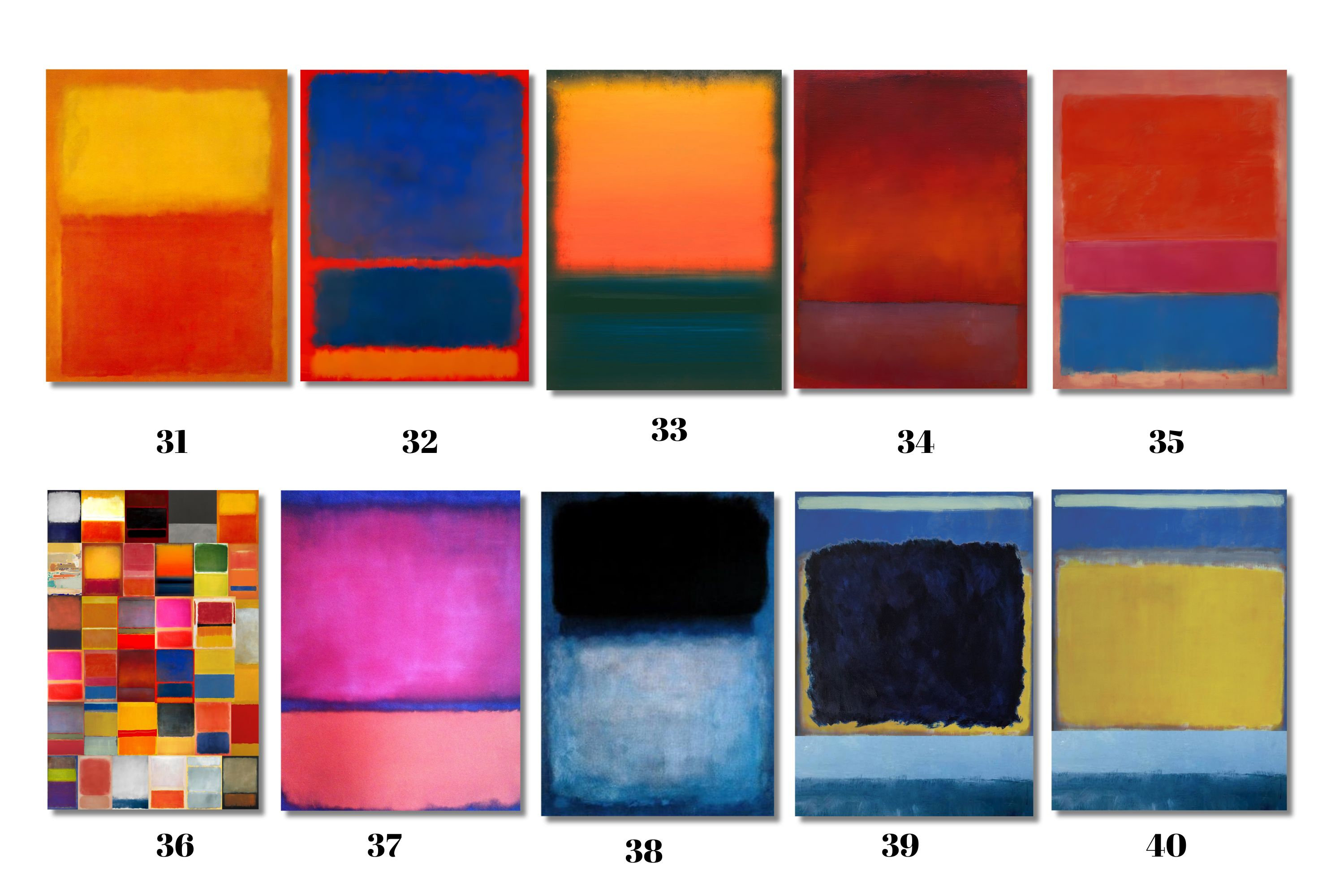 Custom Mark Rothko Wall Art Set of 3, Combine Three Rothko Prints ...