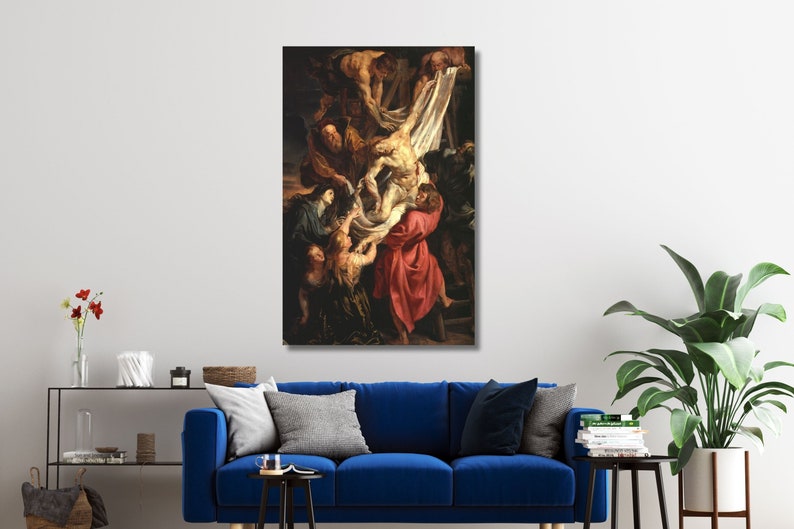 The Descent From the Cross Poster/canvas Wall Art,peter Paul Rubens Arts,central Part of the ...