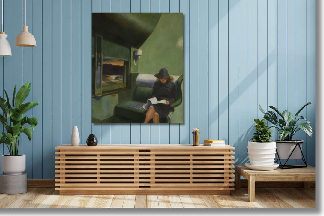 Compartment Car by Edward Hopper Wall Art, Compartment Car (1938) Wall ...