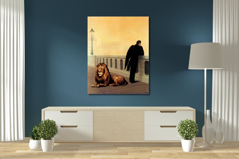 René Magritte (homesickness, 1940) Canvas Prints, René Magritte Canvas ...