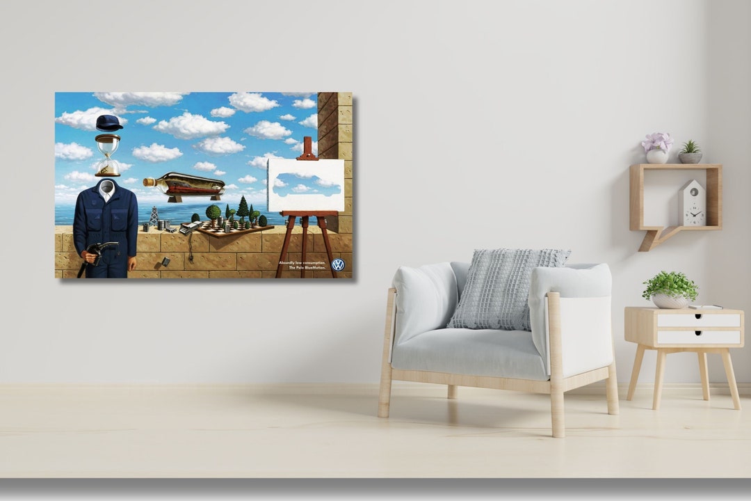 Magritte Wall Art Poster,rene Magritte, Reproduction Canvas, Rene ...