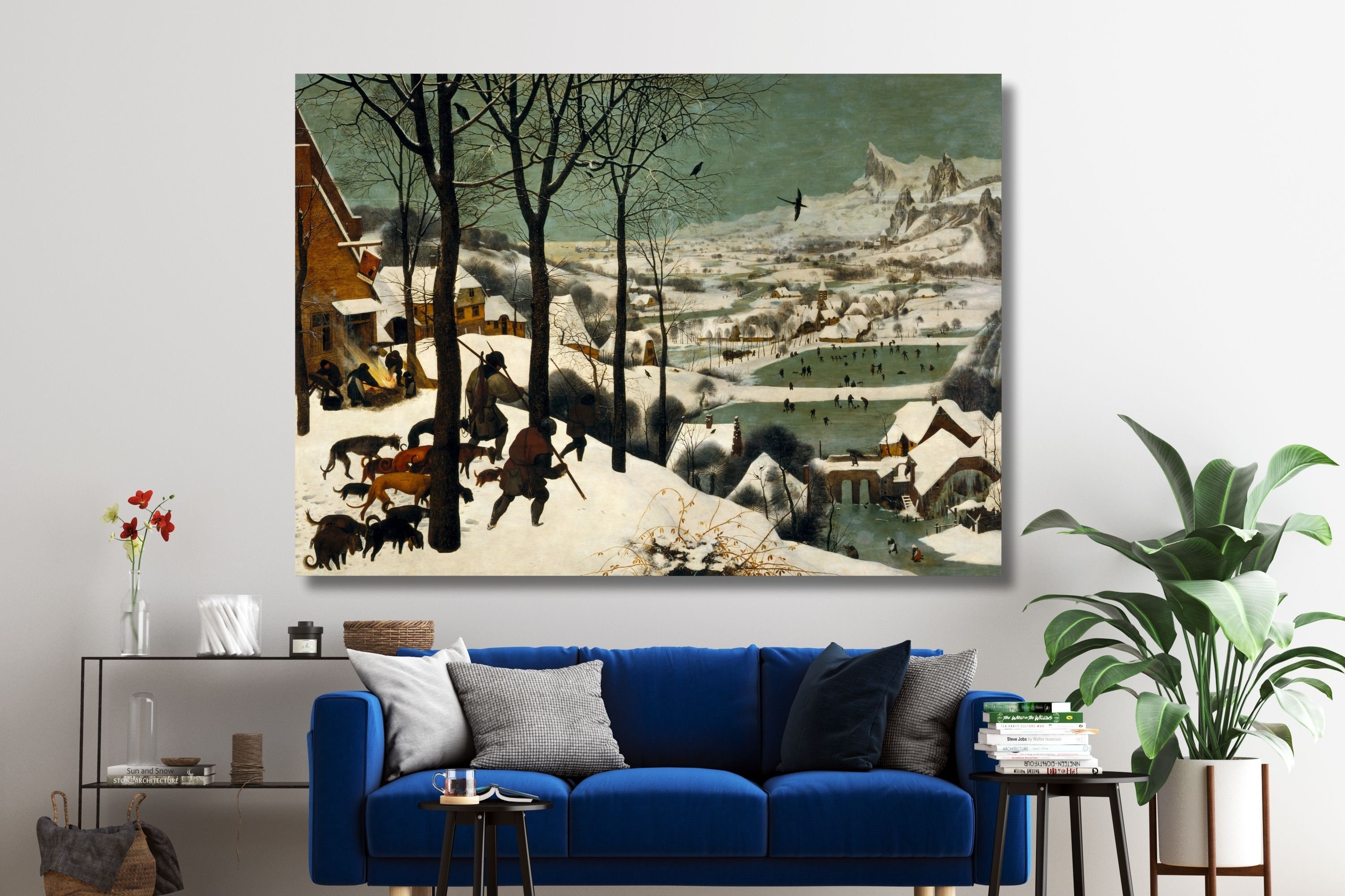 Pieter Bruegel the Hunters in the Snow 1565 Canvas Wall Art Print ...