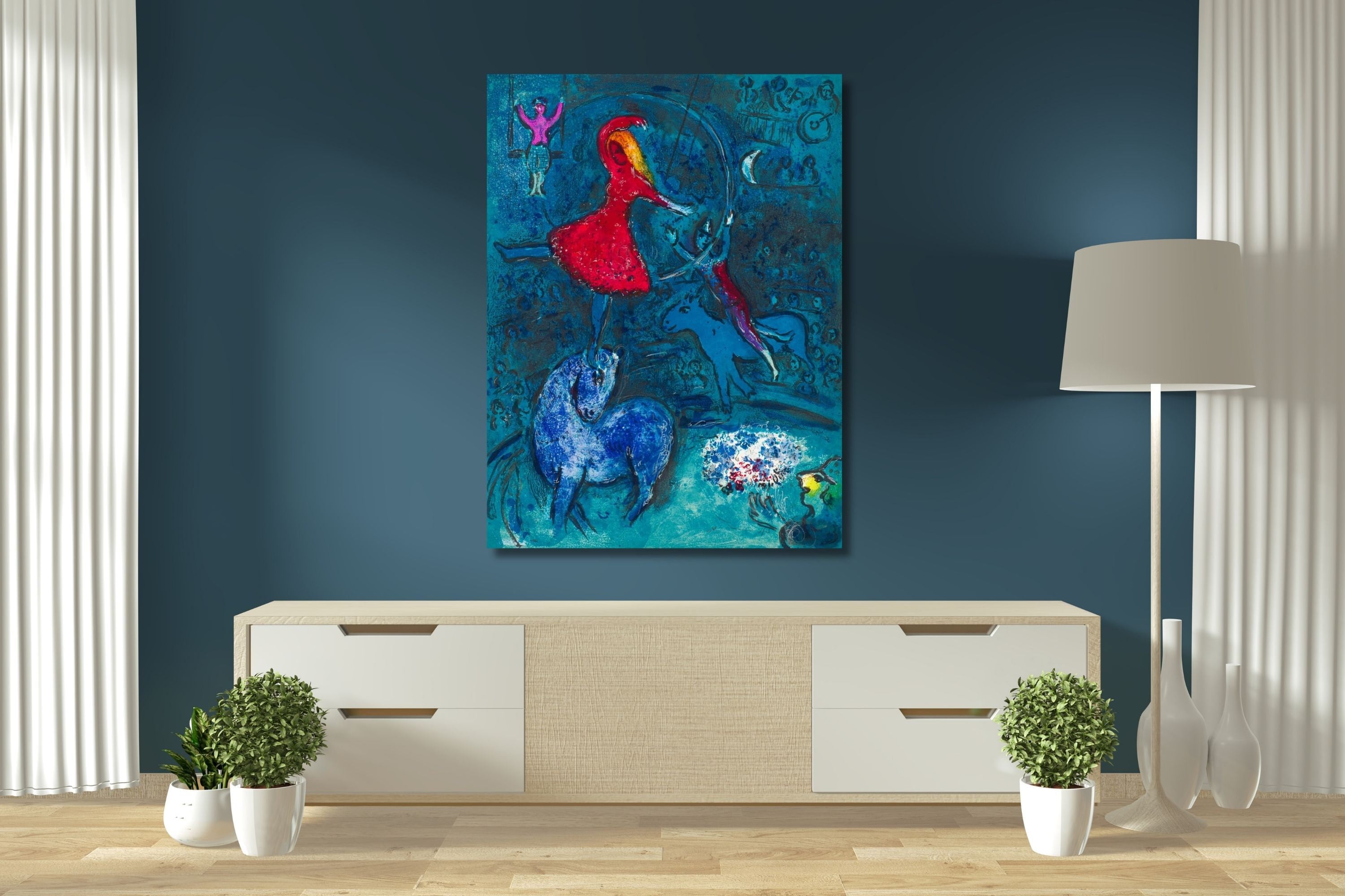 Marc Chagall Circus One Plate Art Printcircus Showmarc - Etsy