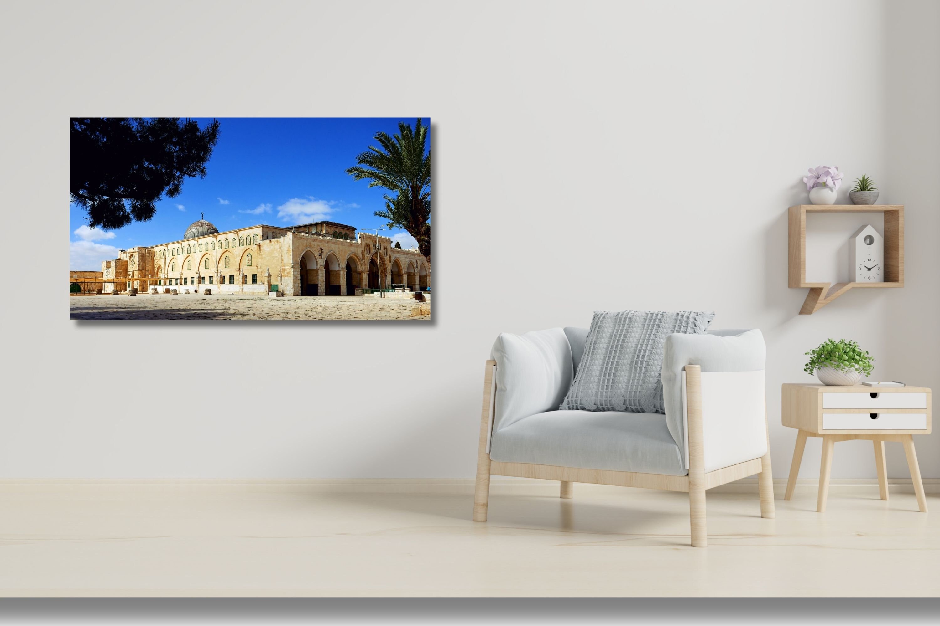 Vintage Masjid Al Aqsa Poster Art,old Masjid Al Aqsa Wall Art,jerusalem ...