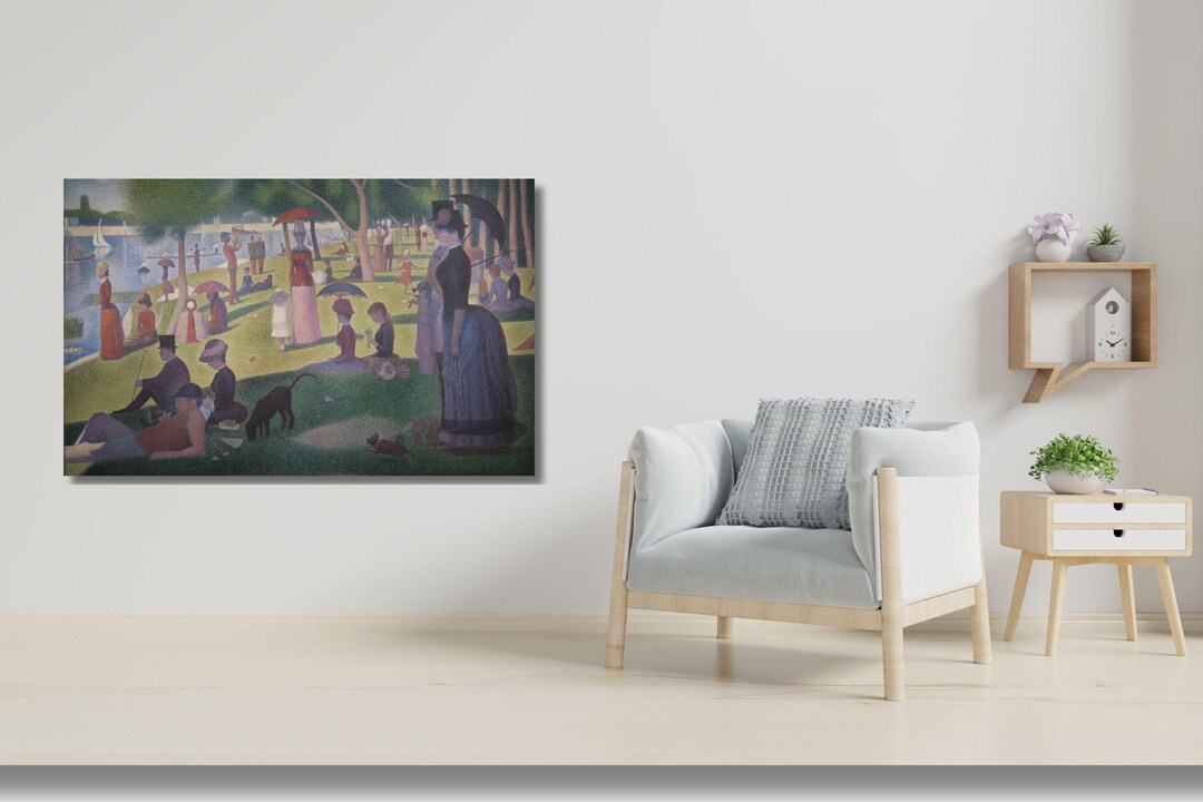 A Sunday on La Grande Jatte Canvas Wall Art, Georges Seurat Canvas Wall ...