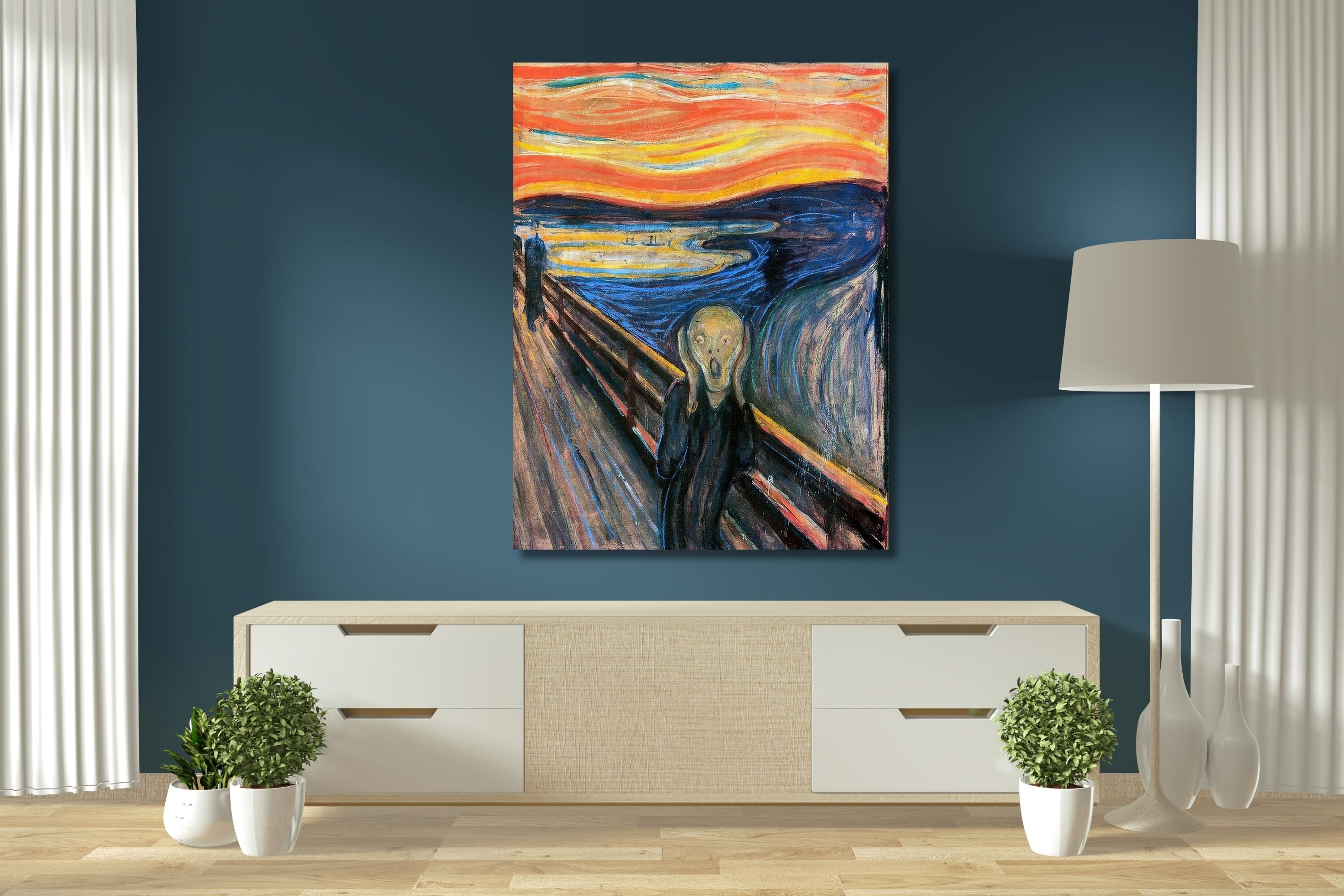 Edvard Munch Poster the Scream 1893 Painting Poster Print - Etsy