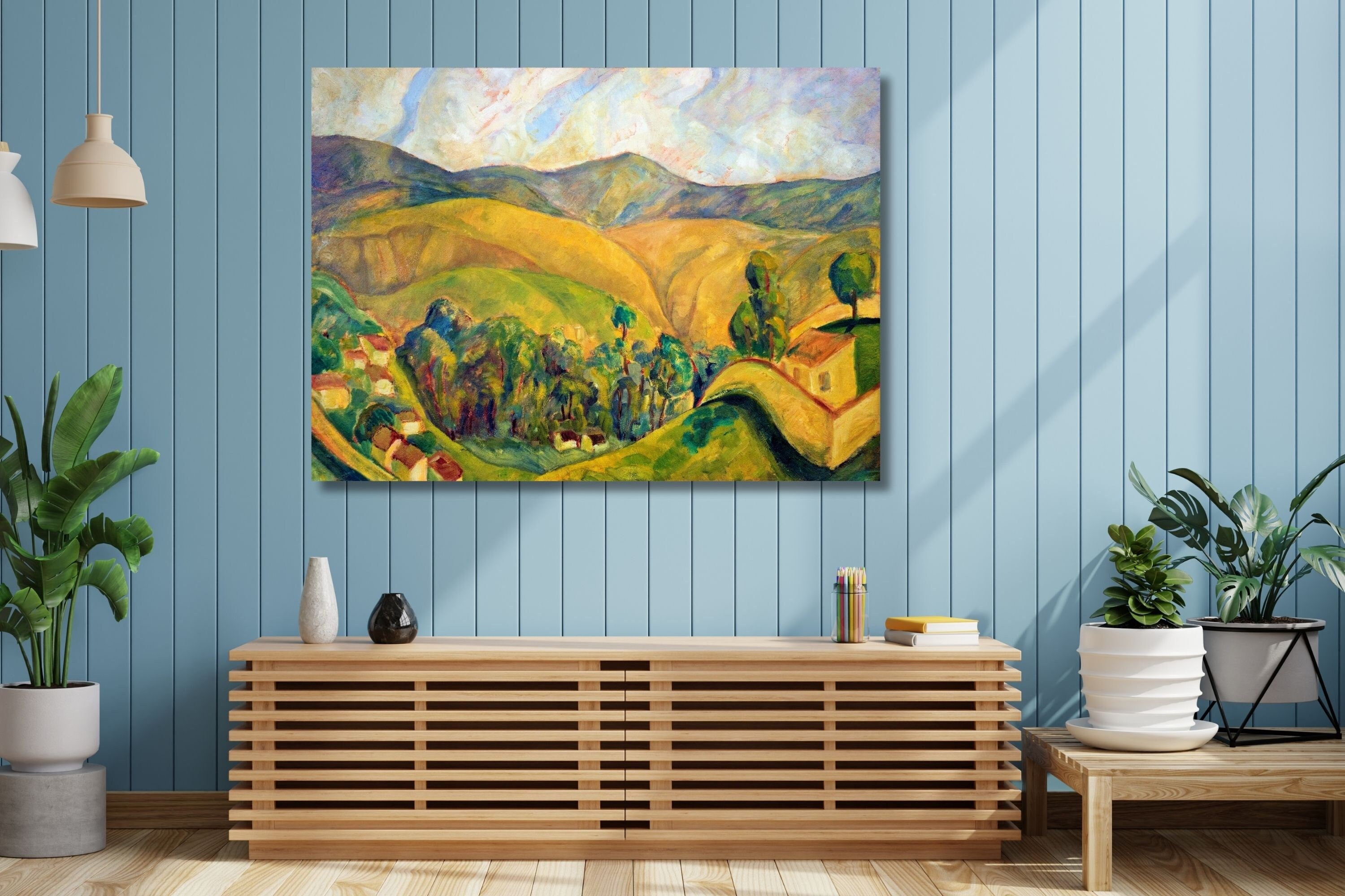 Diego Rivera Poster Landscape by Diego Rivera Landscape Wall Art Modern ...
