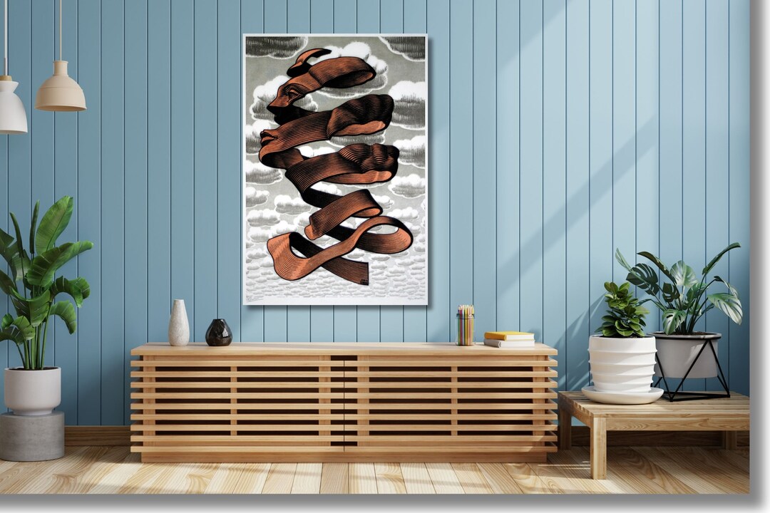 Maurits Cornelis Escher Canvas Wall Art,m C Escher Home Decor, Rind by ...