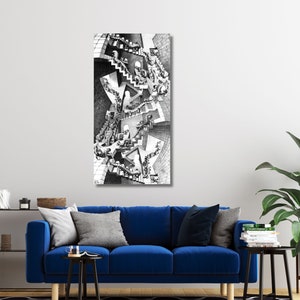 M.c.escher House of Stairs Graphic Poster 1951 Imp-art , Stairways ...