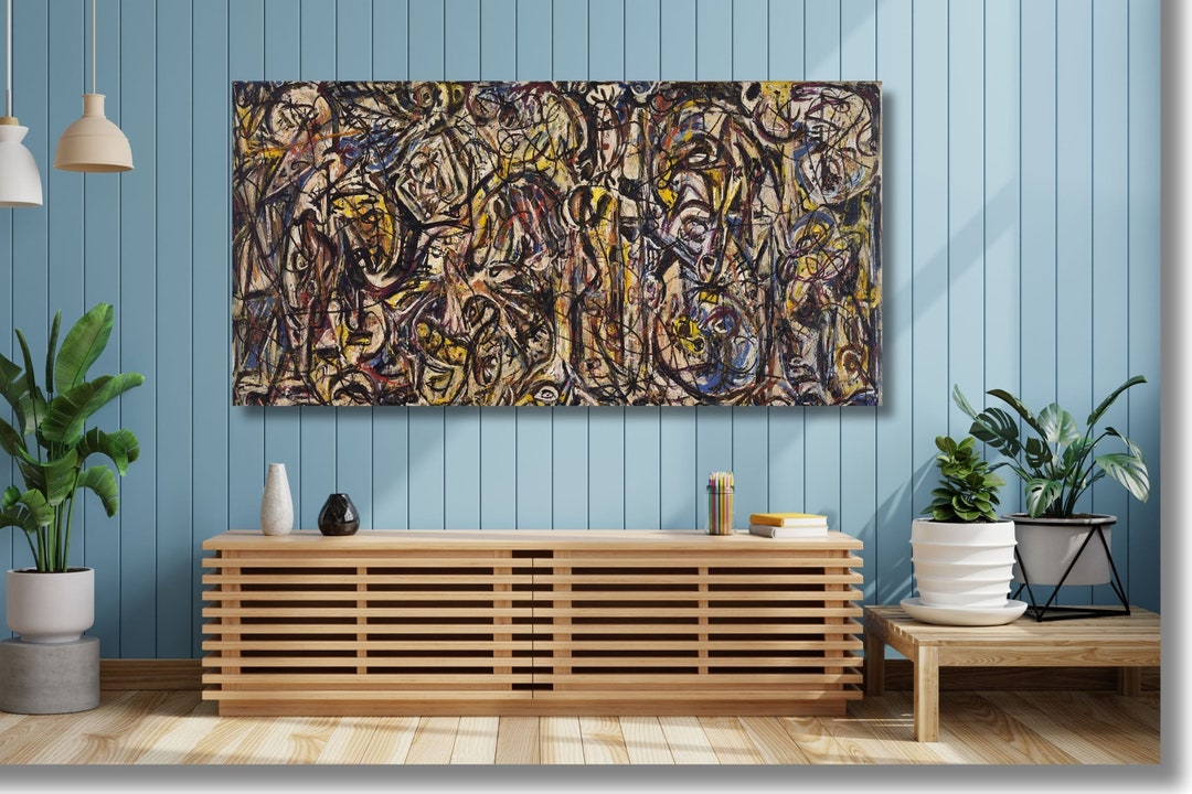 Jackson Pollock Canvas Wall Art, Extra Large Canvas Wall Art, Abstract ...