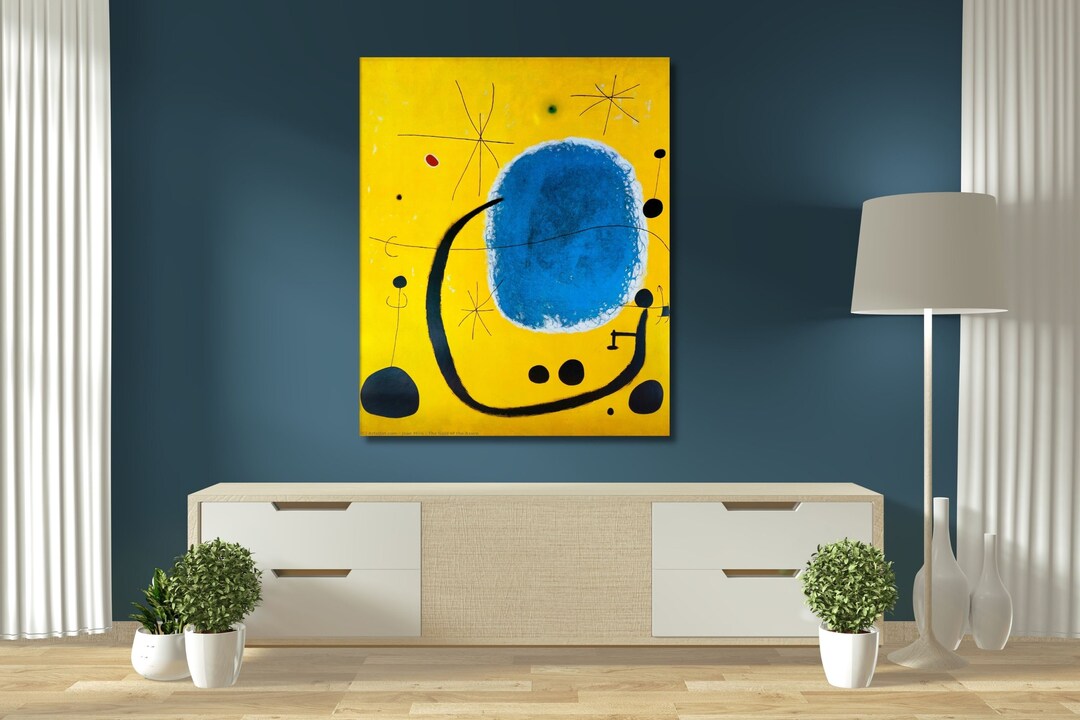 The Gold of the Azure Print,joan Miró Canvas Wall Art,surrealism Art ...