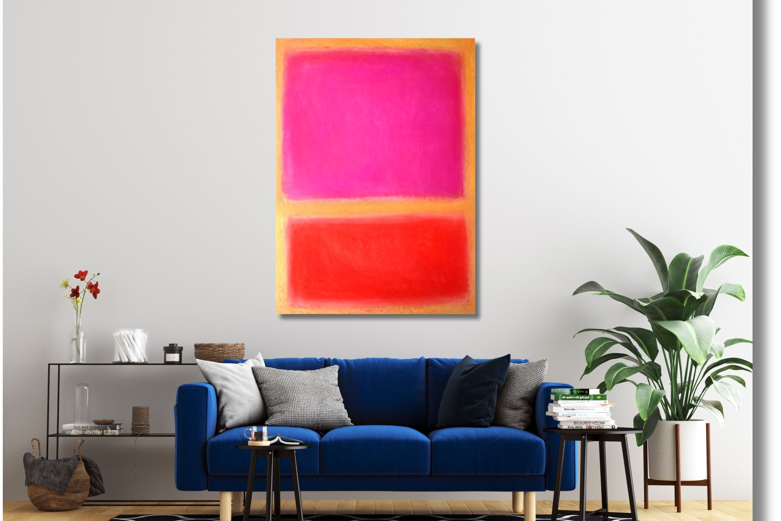 Mark Rothko Red Pink Reproduction Print Art,pink Modern Painting Wall ...