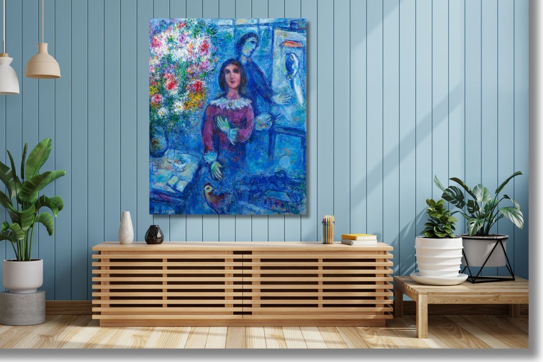 Marc Chagall Le Modèle Art Print,marc Chagall Canvas Wall Art,chagall ...