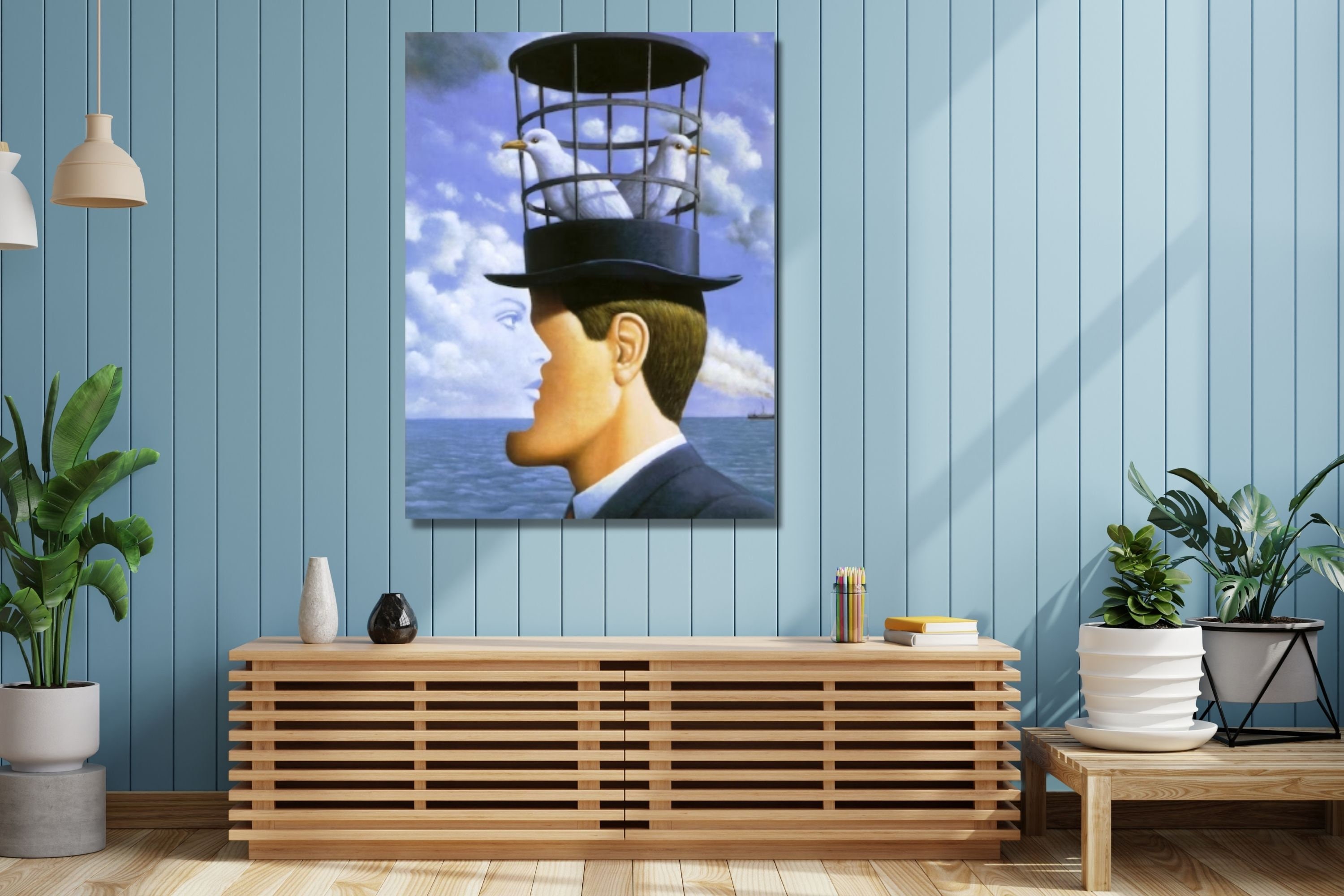 Rene Magritte Gift Decor Pedernal Print CANVAS Rene Magritte Canvas ...