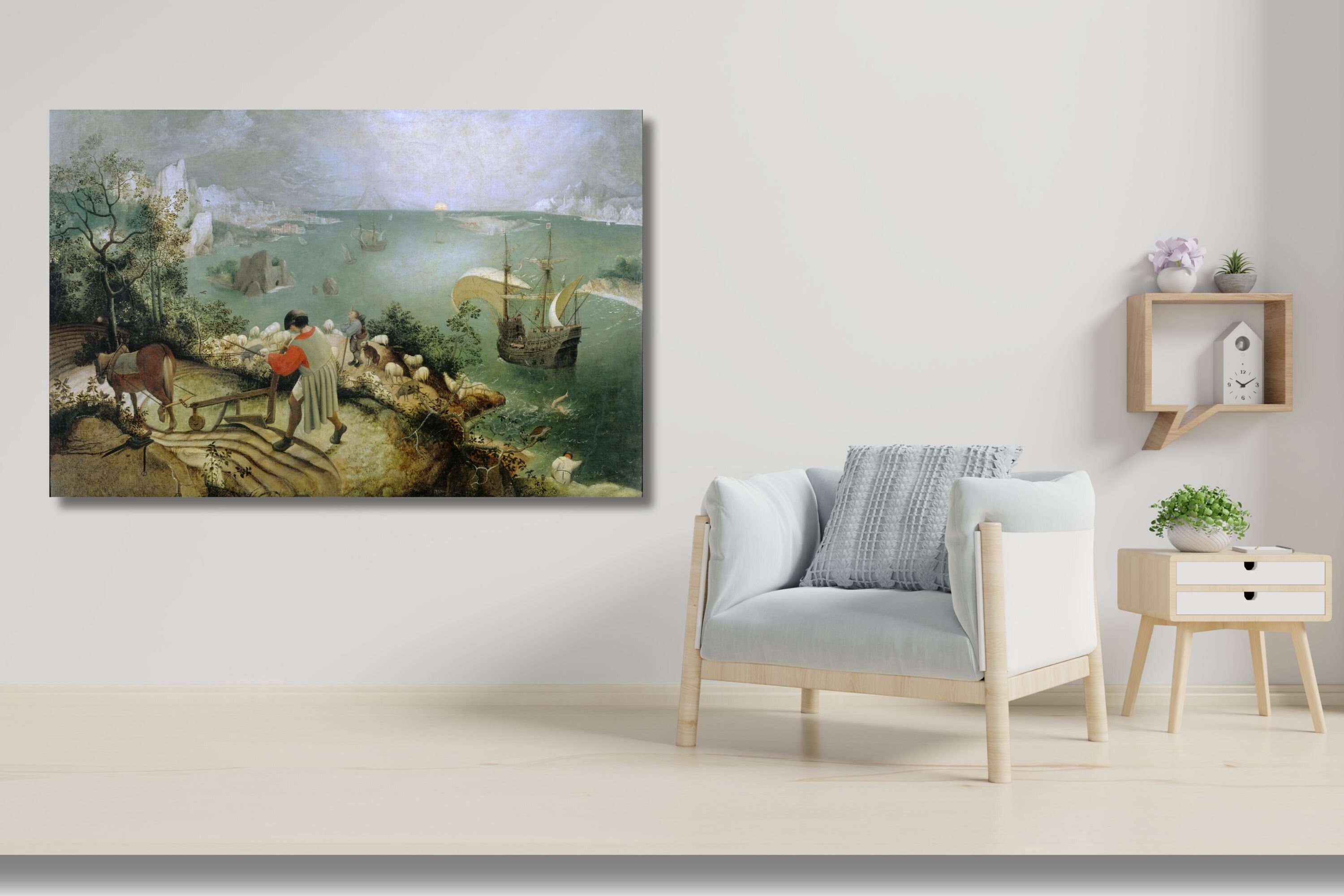 Pieter Bruegel the Elder Landscape With the Fall of Icarus 1558 ...