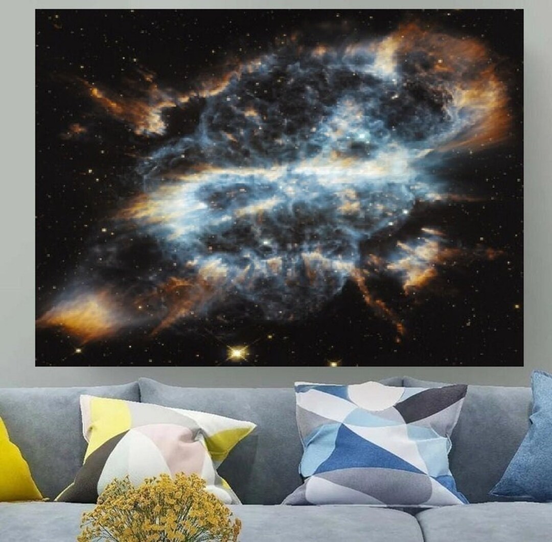 The Complexity of a Nebula Poster Space Photo Canvas Wall Art Hubble ...