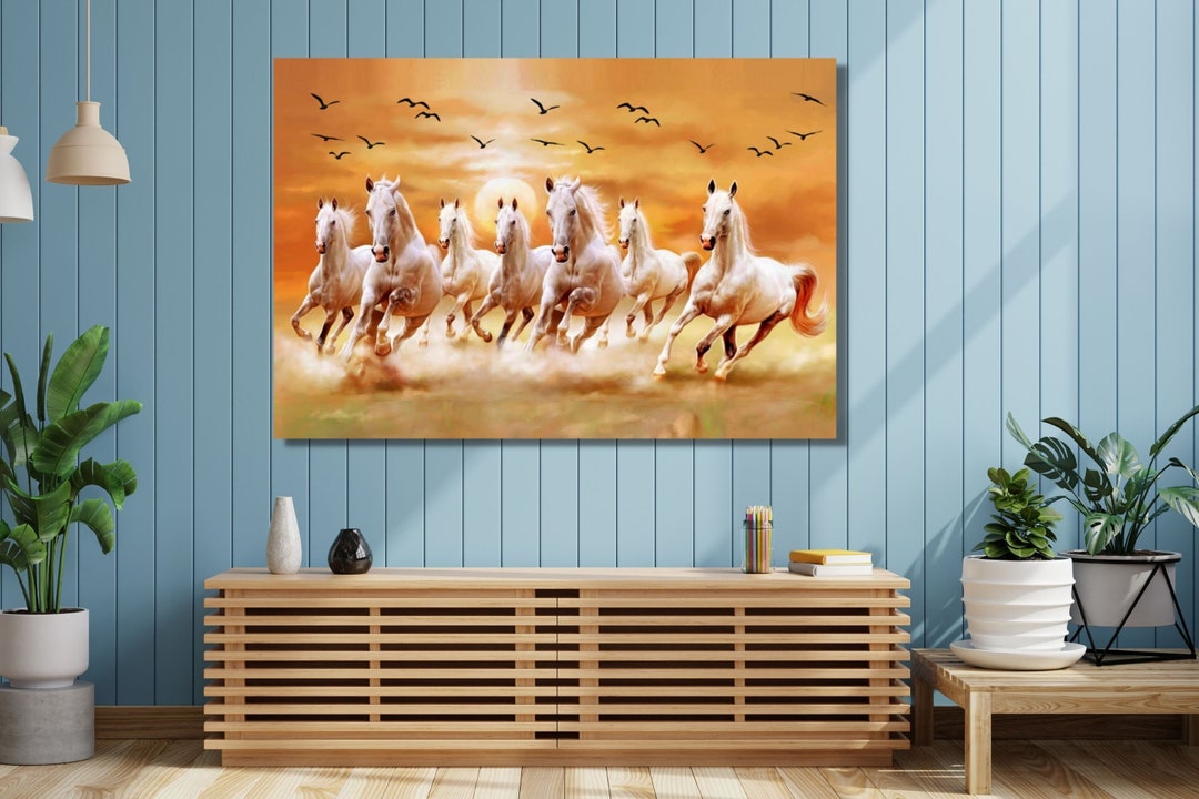 Running Horses Canvas Print, Equestrian Wall Decor - Etsy