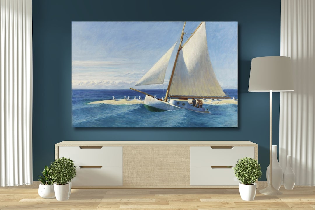 Edward Hopper Sailboat Canvas Wall Art ,edward Hopper Sailboat Canvas ...