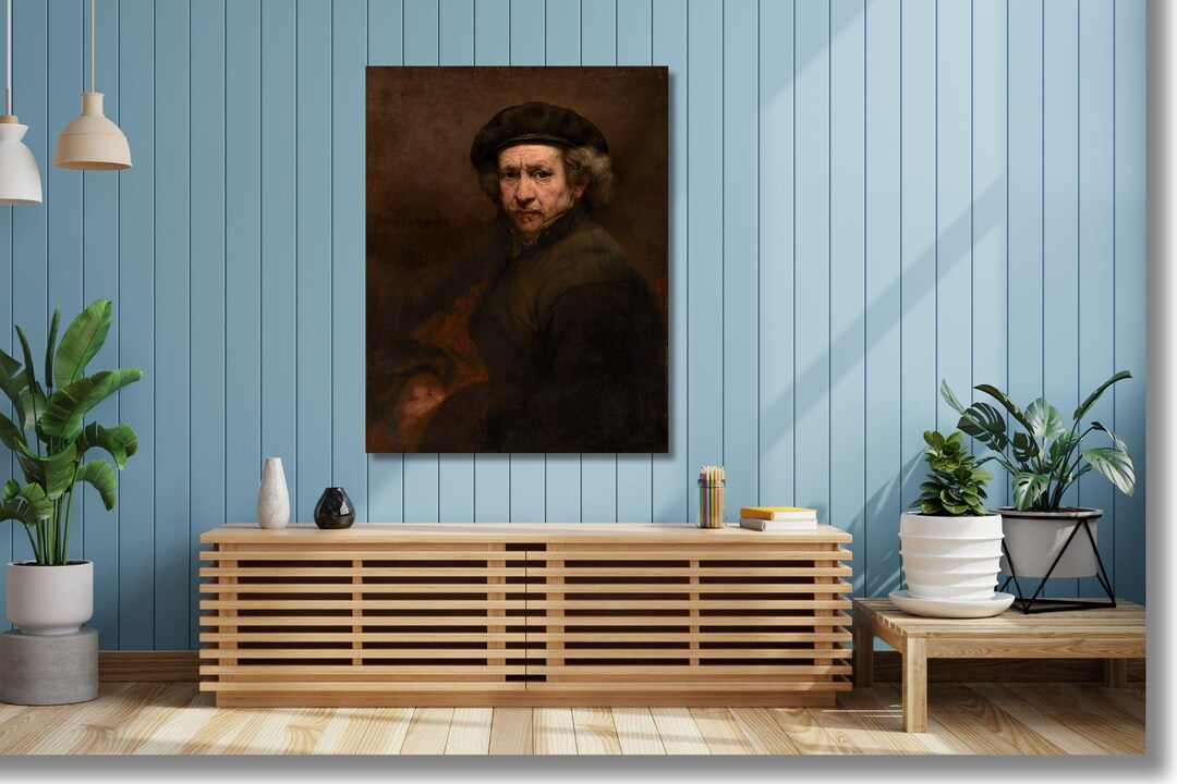 Rembrandt Van Rijn Self Portrait Wall Art,rembrandt Van Rijn Self ...