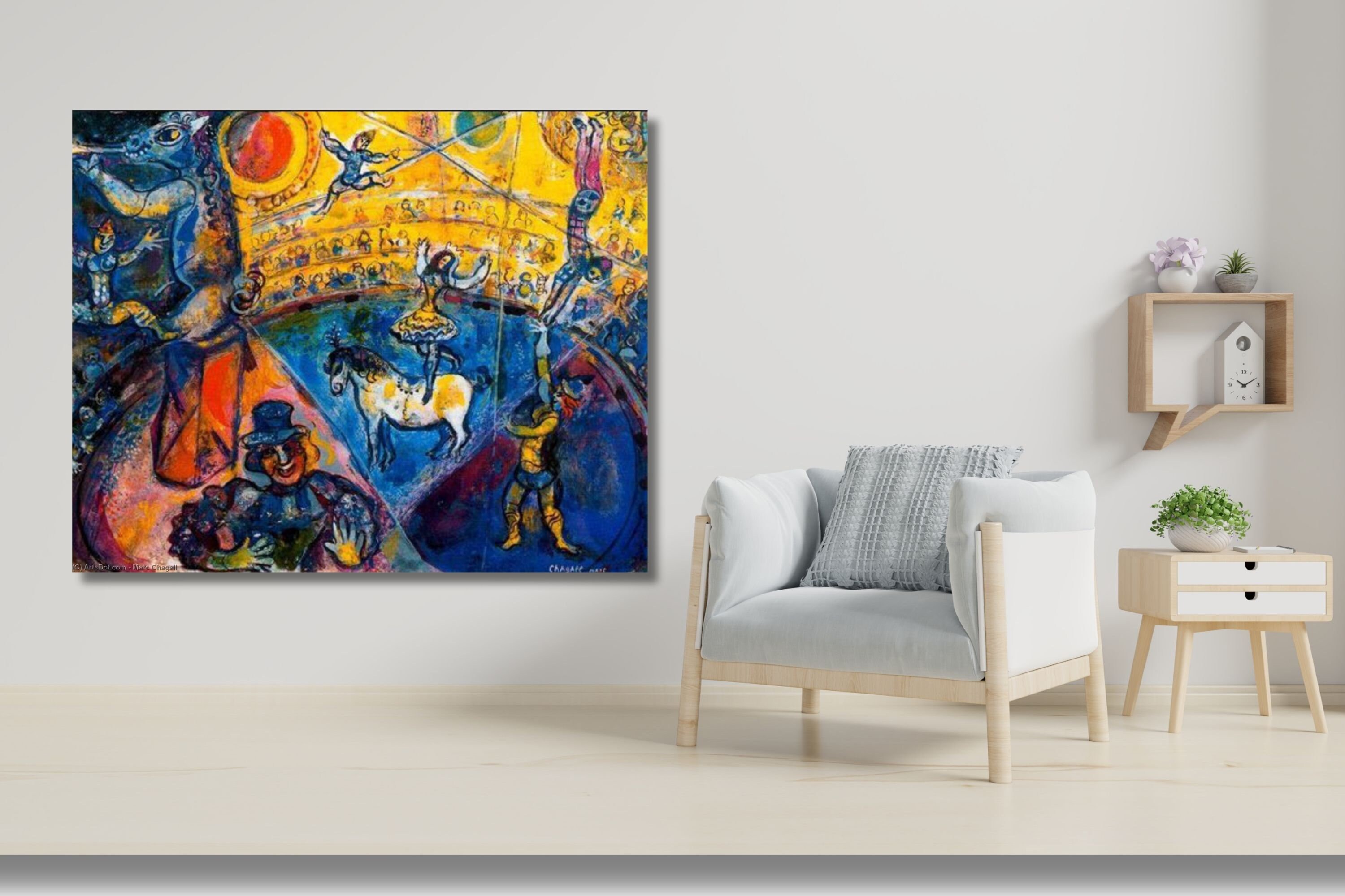 Circus Horse Chagall Canvas Wall Art, Marc Chagall Art Exhibition ...