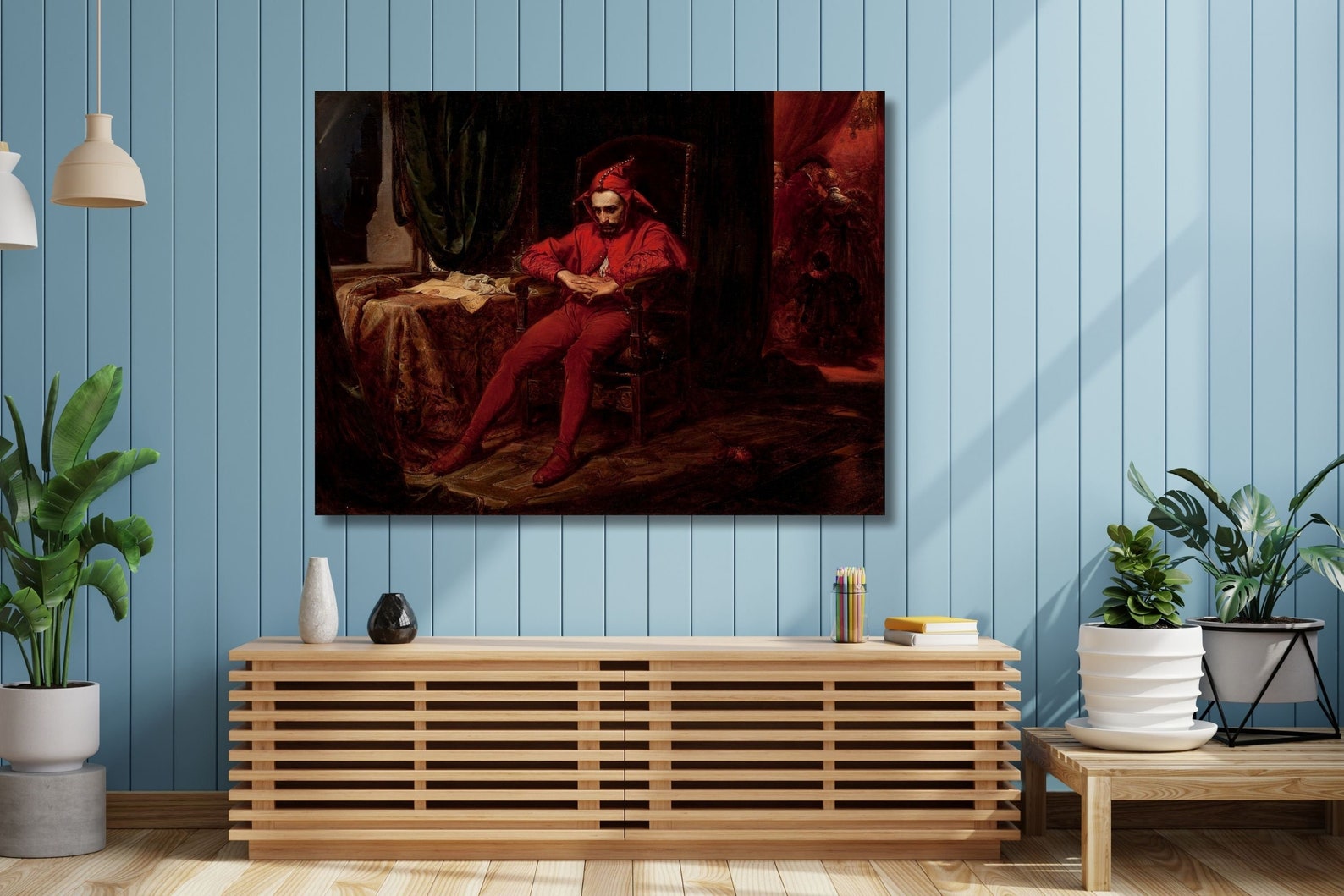 The Sad Jester by Jan Matejko / Poster or Canvas Wall Art Sad - Etsy