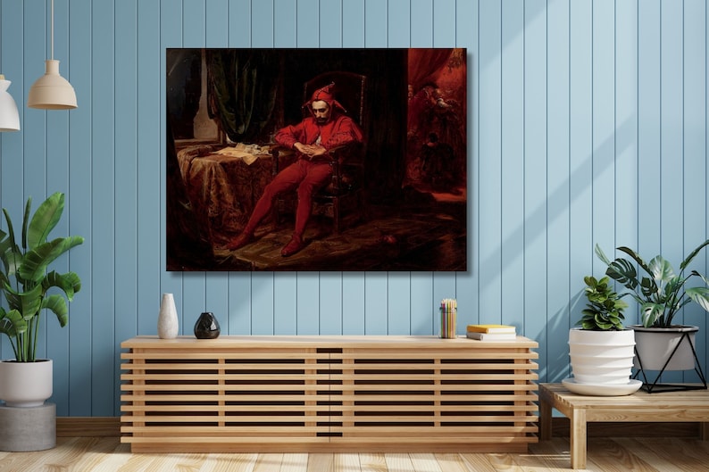 The Sad Jester by Jan Matejko / Poster or Canvas Wall Art, Sad Clown ...