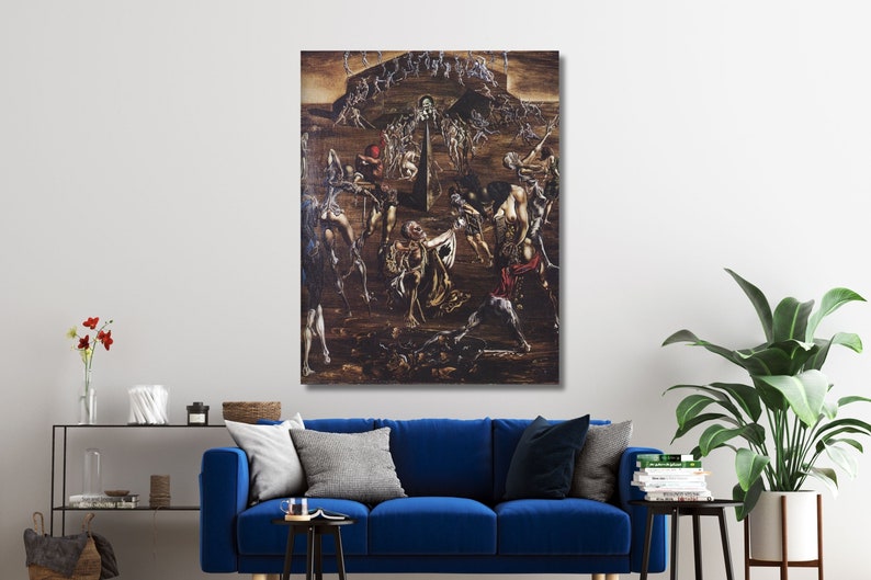 Gravures de Salvador Dali Résurrection de la chair, peinture sur toile ...