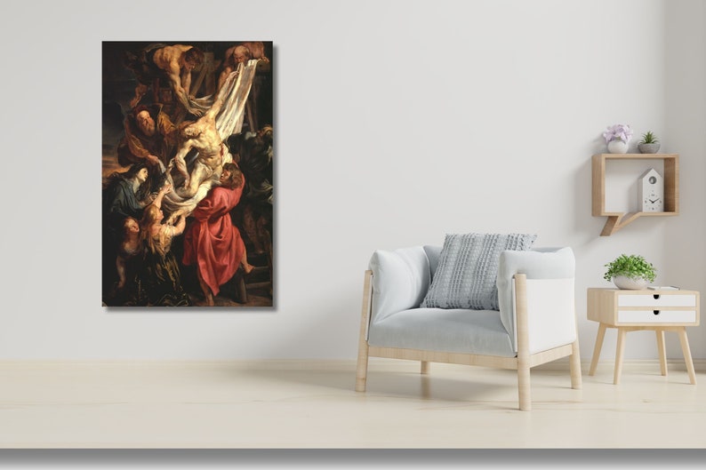 The Descent From the Cross Poster/canvas Wall Art,peter Paul Rubens Arts,central Part of the ...
