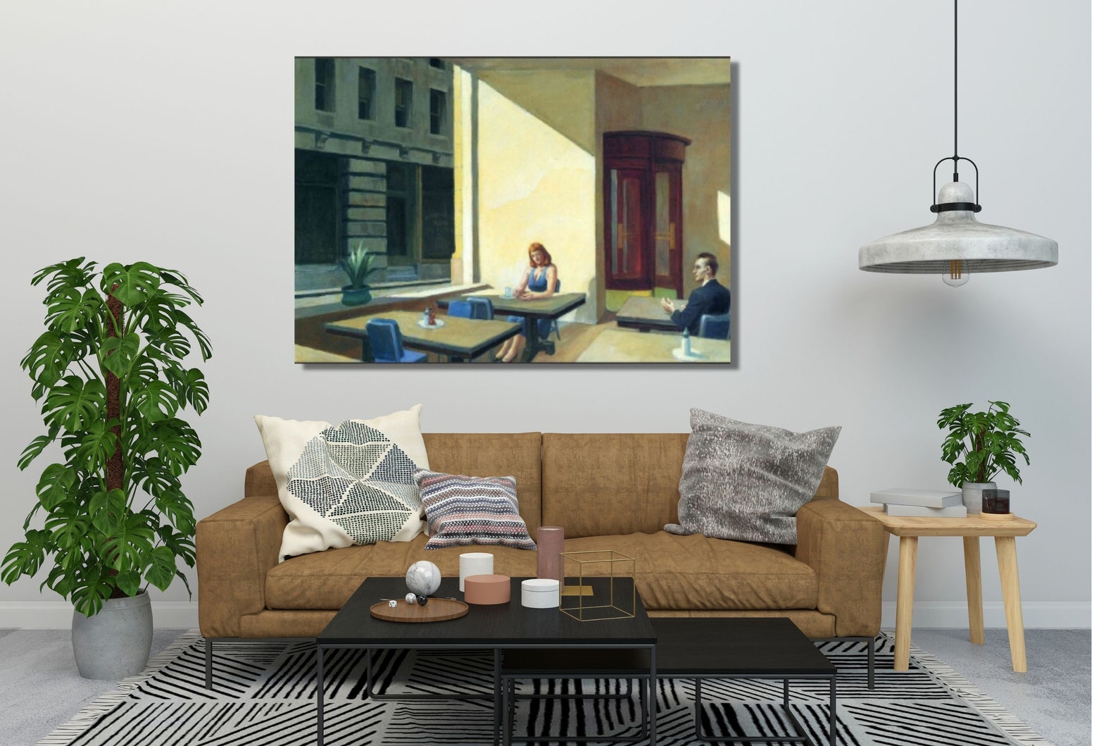 Edward Hopper Poster Edward Hopper Sunlight in a Cafeteria 1938 Canvas ...