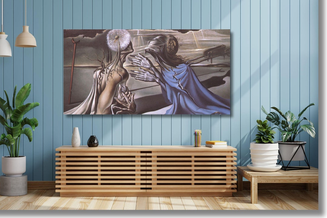 Salvador Dali Two Ghosts Poster Art Canvas,fine Art Print,modern Wall ...