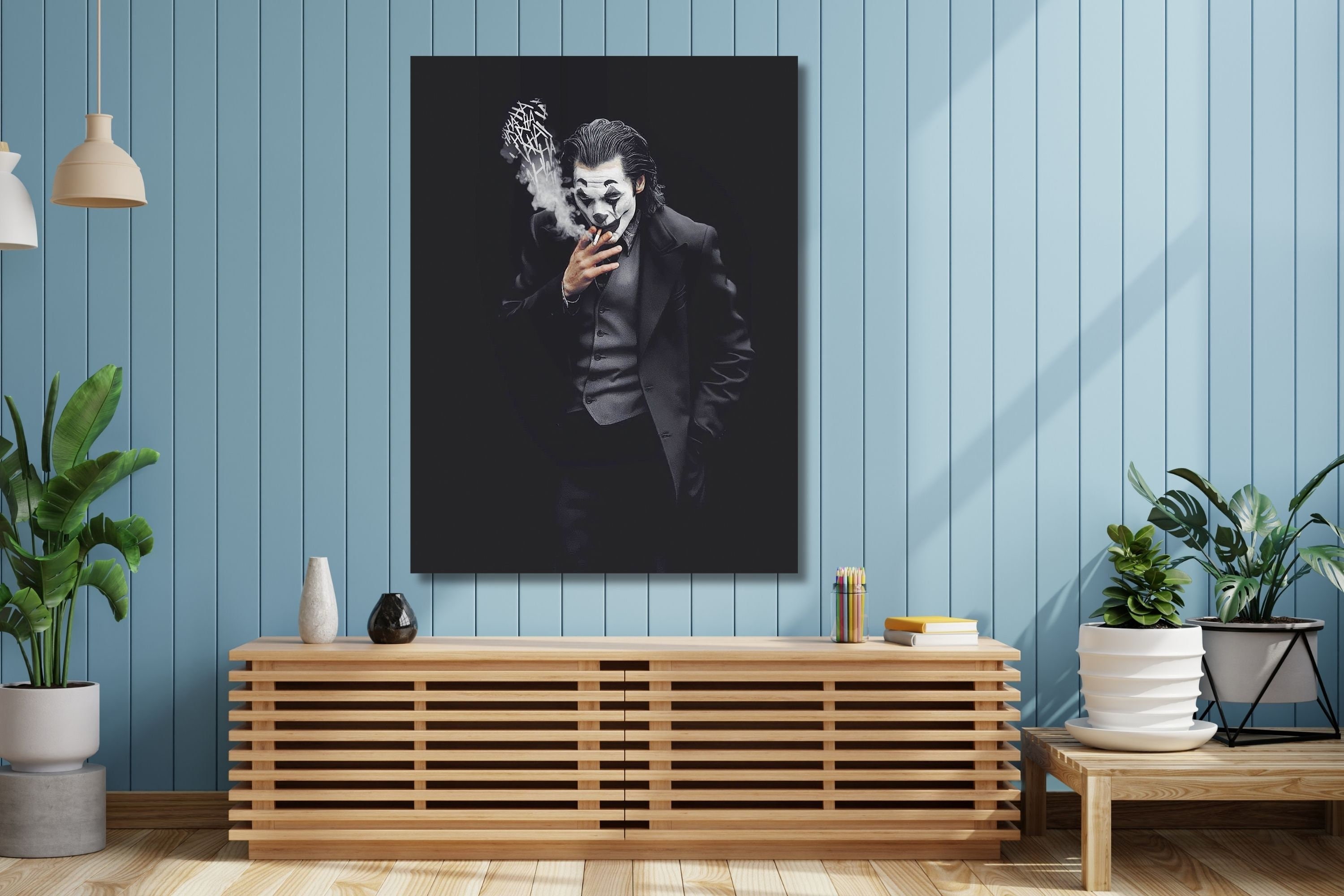 Joker Smokey Wall Art, Joker Canvas Print, Joker Movie Poster, Joker ...