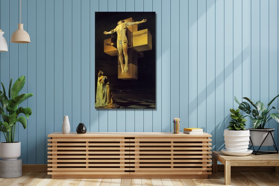 Salvador Dali Exhibition Poster Print Crucifixion (corpus Hypercubus ...