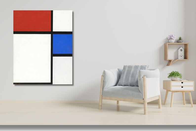 Piet Mondrian's Composition No. II With Red and Blue 1929 by Piet ...