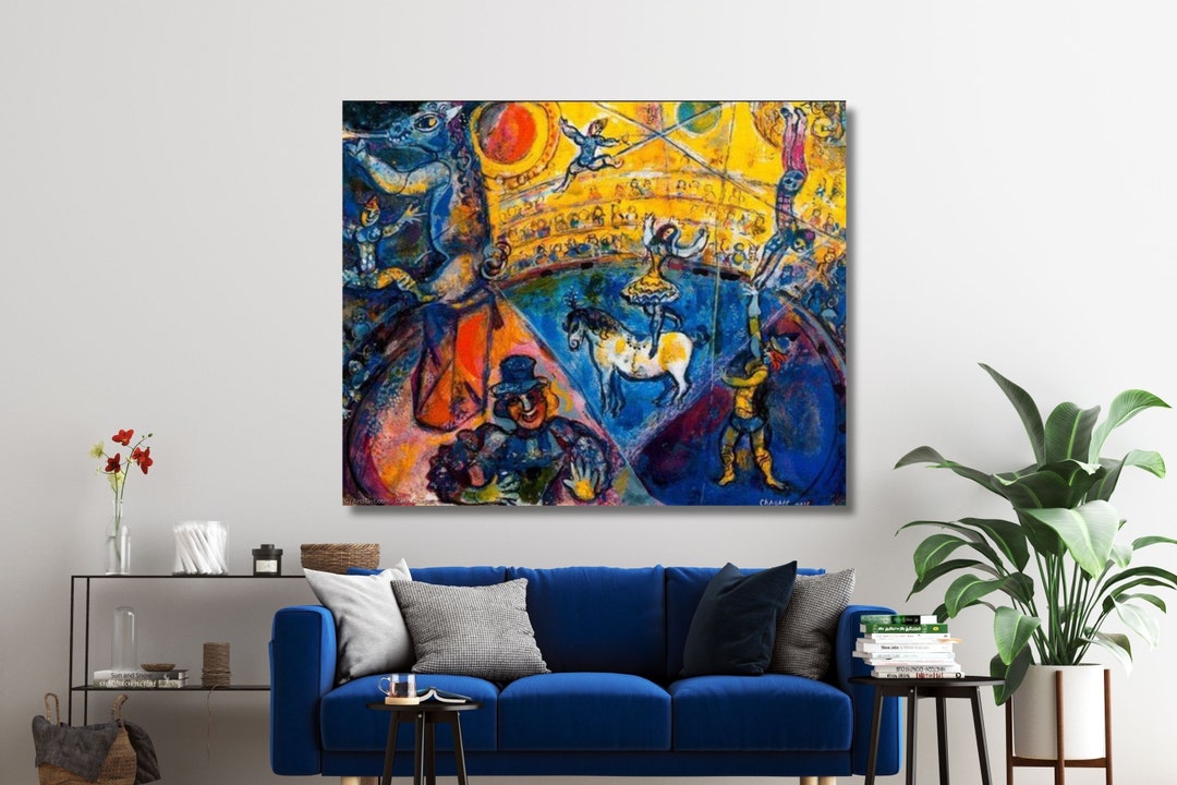 Circus Horse Chagall Canvas Wall Art, Marc Chagall Art Exhibition ...