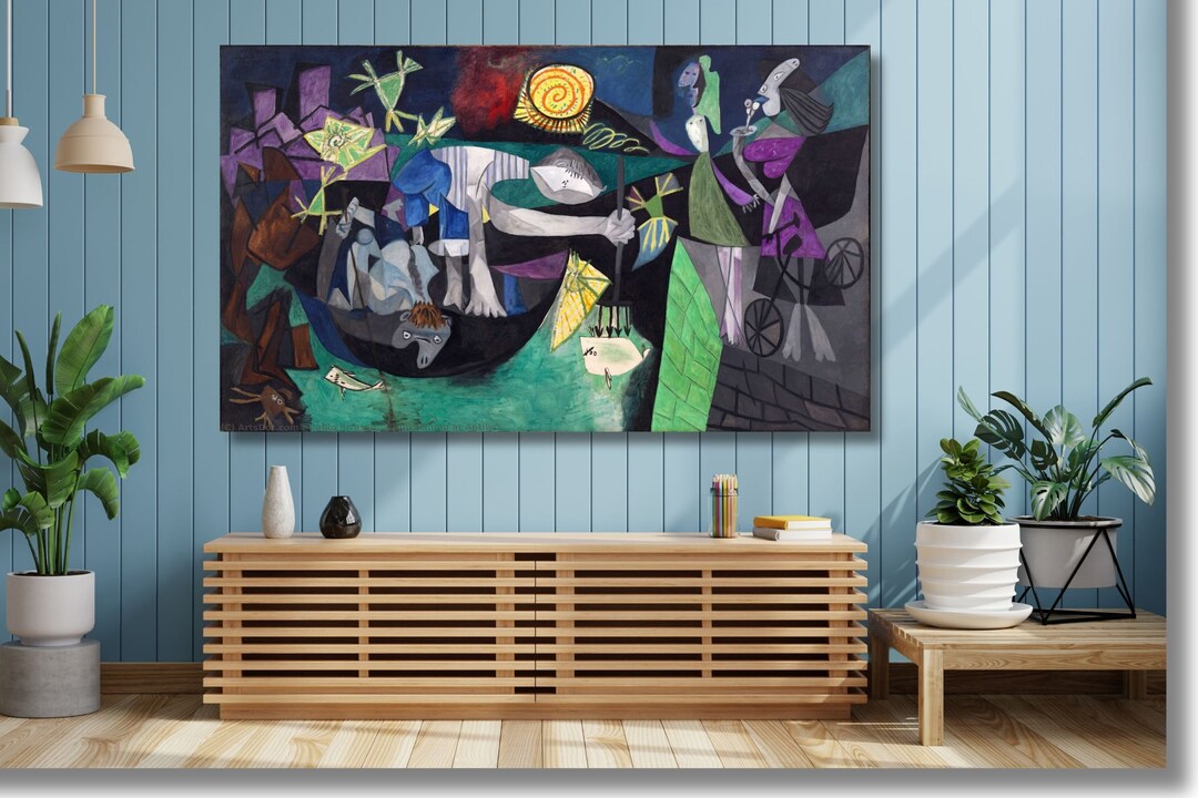 Night Fishing at Antibes by Pablo Picasso Art Print, Pablo Picasso ...