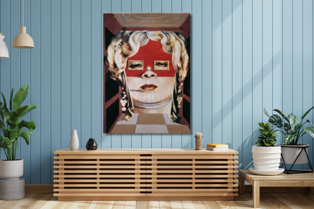 Salvador Dalí Poster,salvador Dali Exhibition Canvas Wall Art Mae West ...