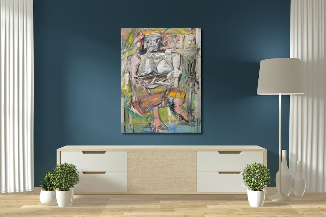 Willem De Kooning Woman III Canvas Print, Modern Art Reproduction - Etsy