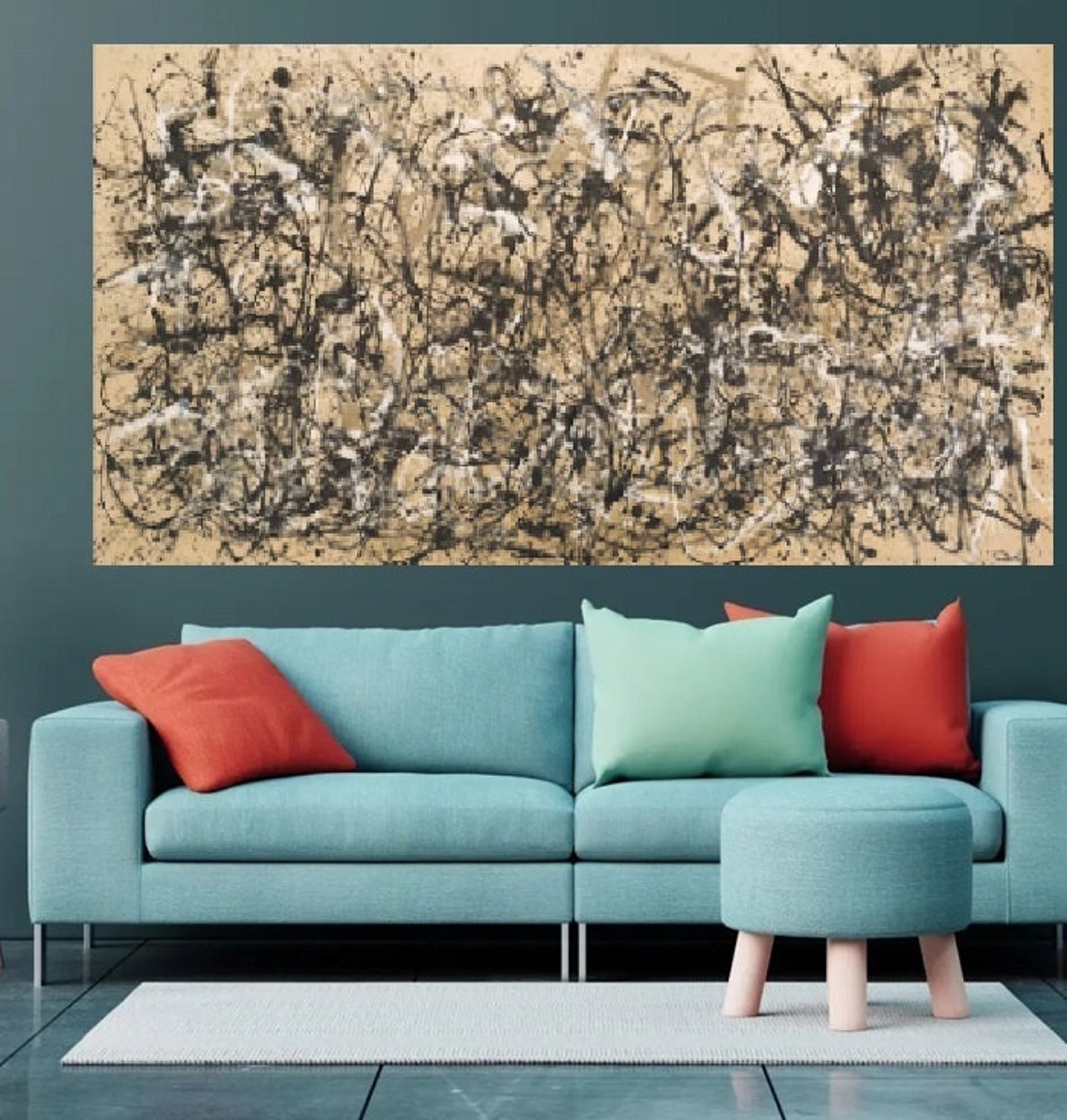 Jackson Pollock Canvas Wall Art Jackson Pollock Autumn Rhythm No. 30 ...